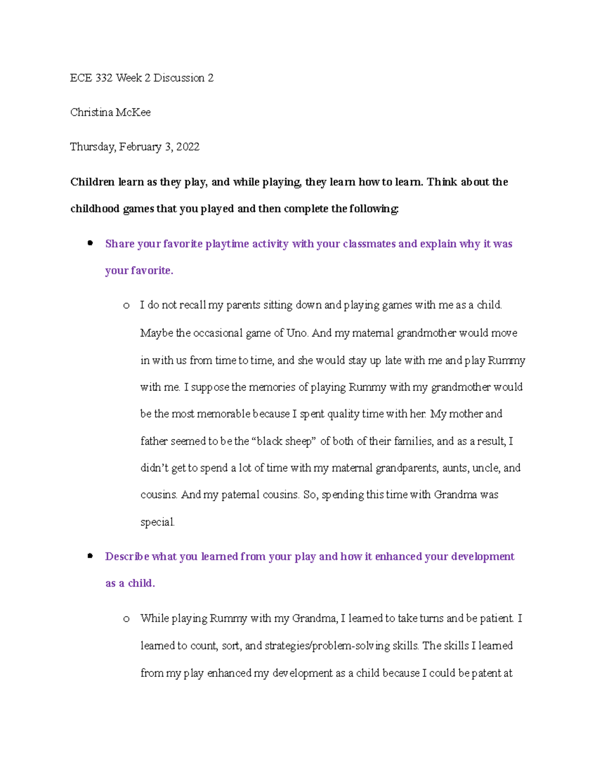 ECE 332 Week 2 Discussion 2 - ECE 332 Week 2 Discussion 2 Christina ...