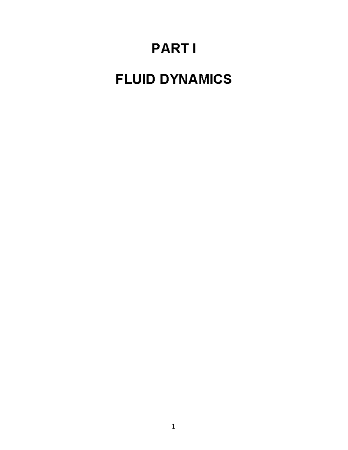 FLUID DYNAMICS-NATURE OF FLUIDS - PART I FLUID DYNAMICS CHAPTER 1 ...