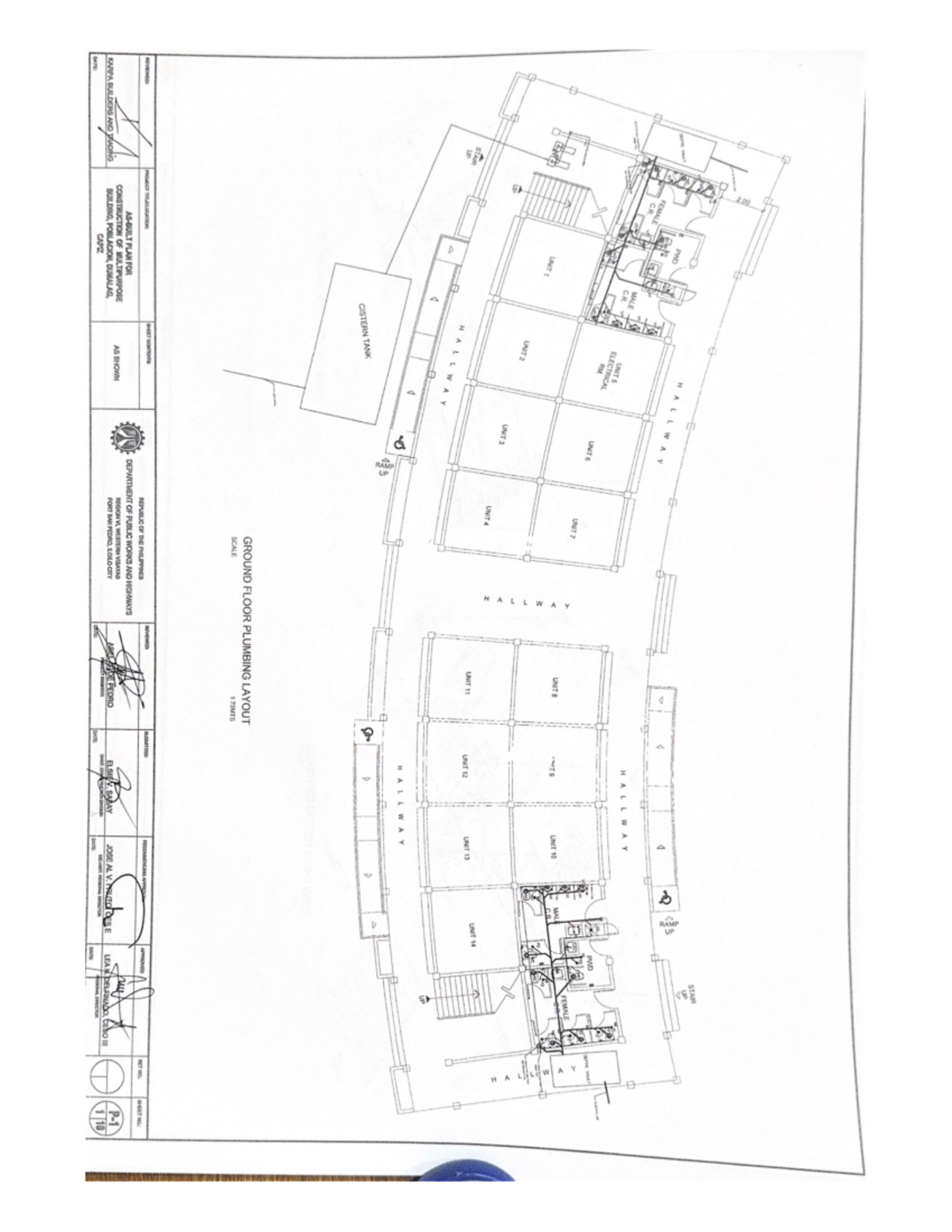 Plumbing Estimates and work plan - STAIR I PWD HALLWAY G to FEMALE ...