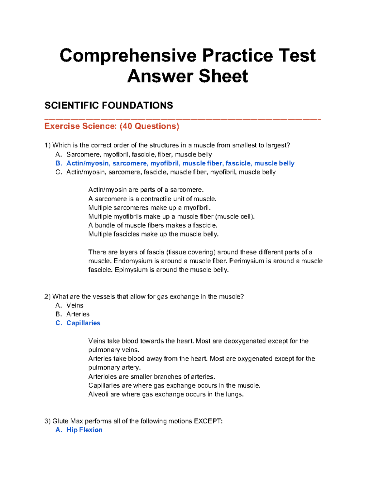 Scientific Foundations Practice Test Answers - Comprehensive Practice ...