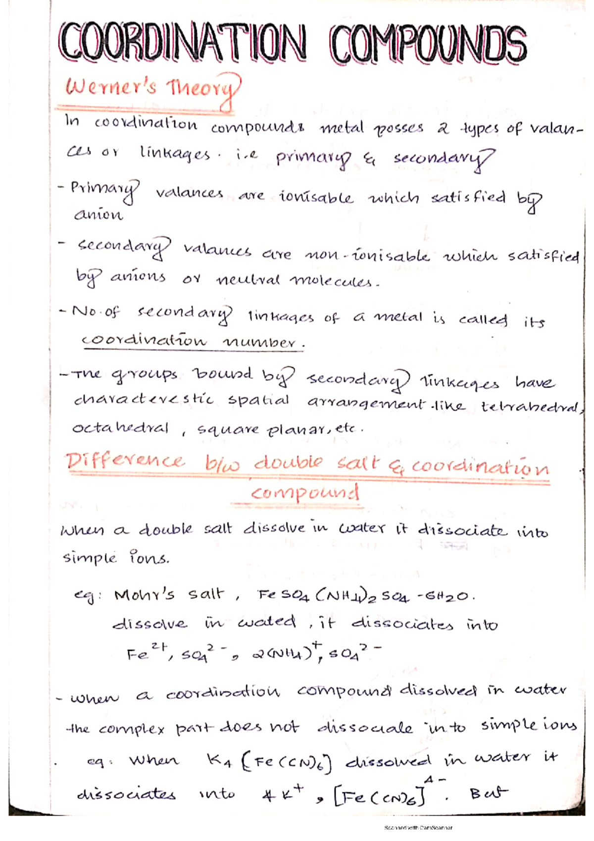 9 - Coordination Compounds - chemistry - Studocu