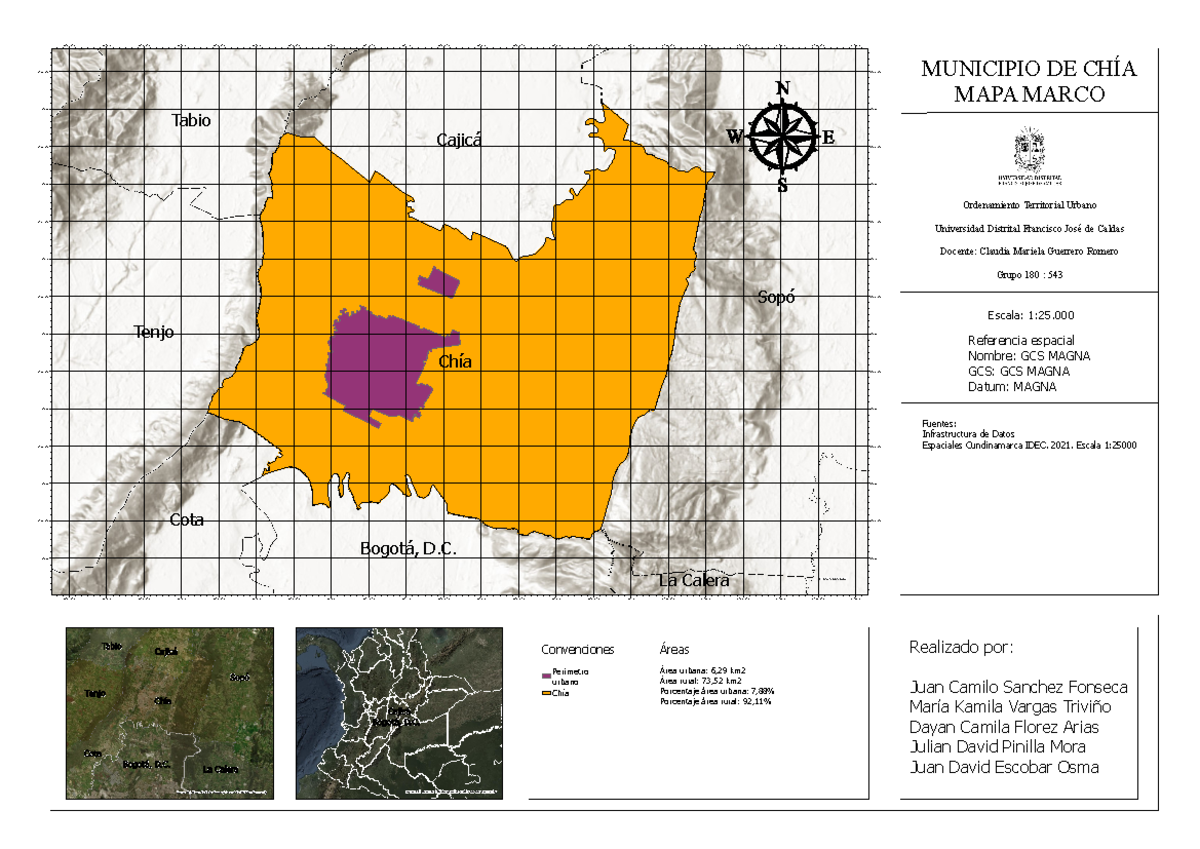 Mapa Marco Chia - Stuff - MUNICIPIO DE CHÍA MAPA MARCO La Calera Bogotá ...