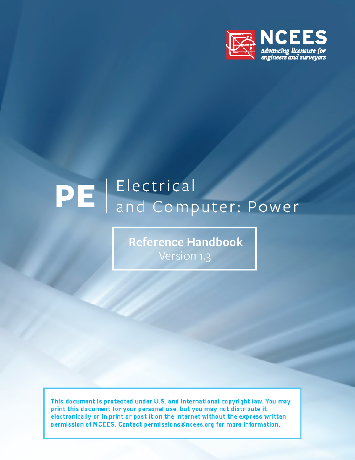 Pe ecp handbook 1 3 - Summary Math and Physics - ©2019 NCEES i Reference Handbook Version 1. PE ...