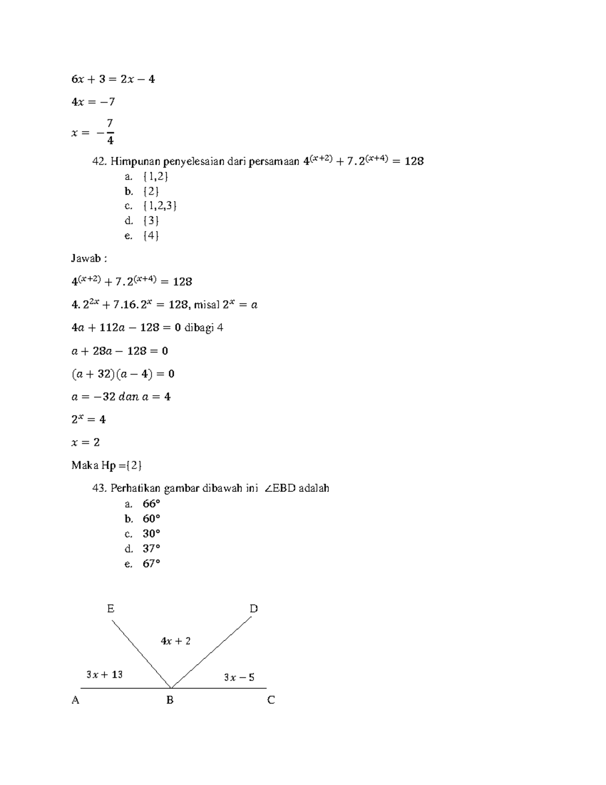 Matematika NJO 1 10 6 3 2 4 4 7 4 Himpunan