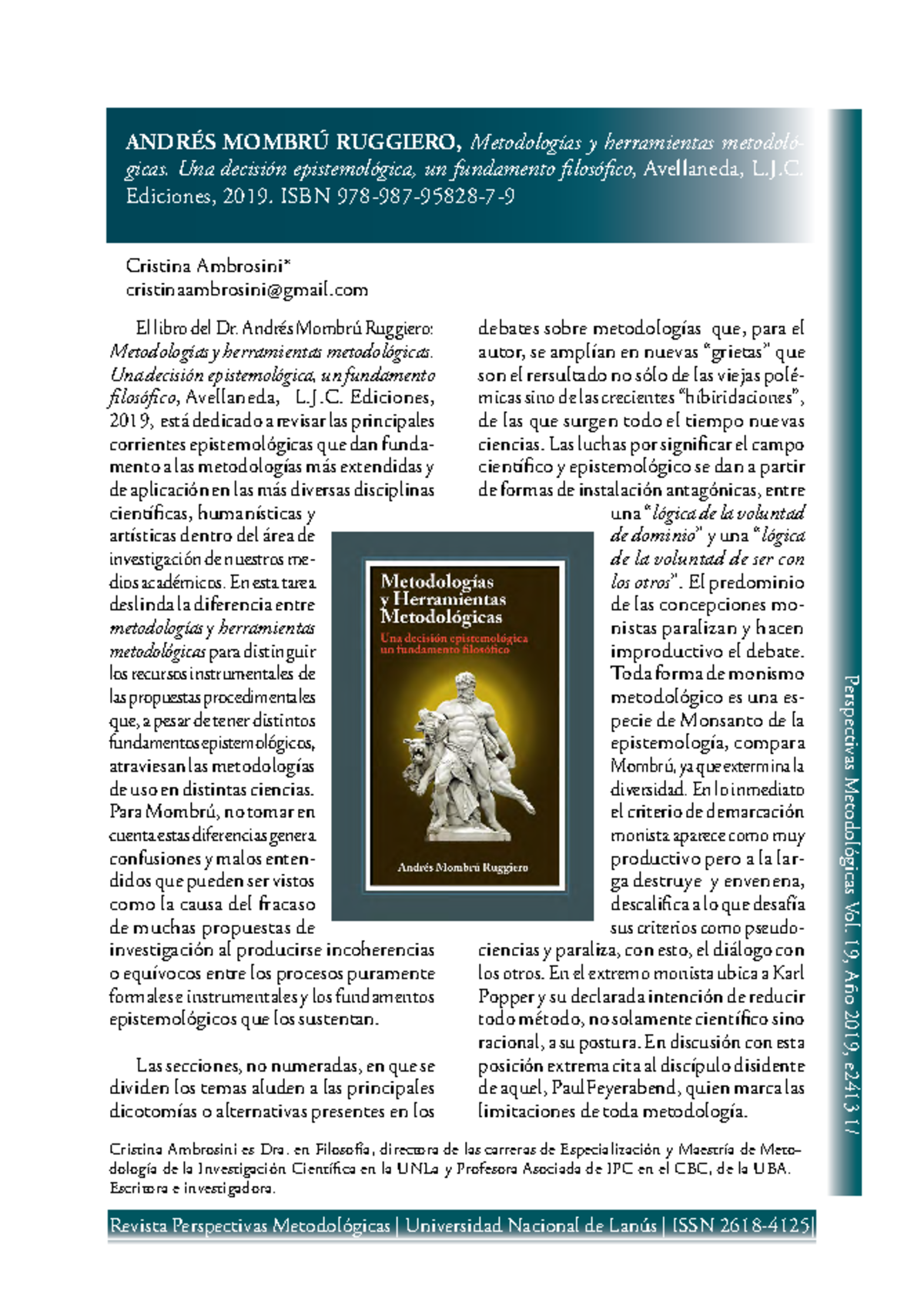 Amombru,+Reseña+Mombrú - Perspectivas Metodológicas Vol. 19, Año 2019 ...