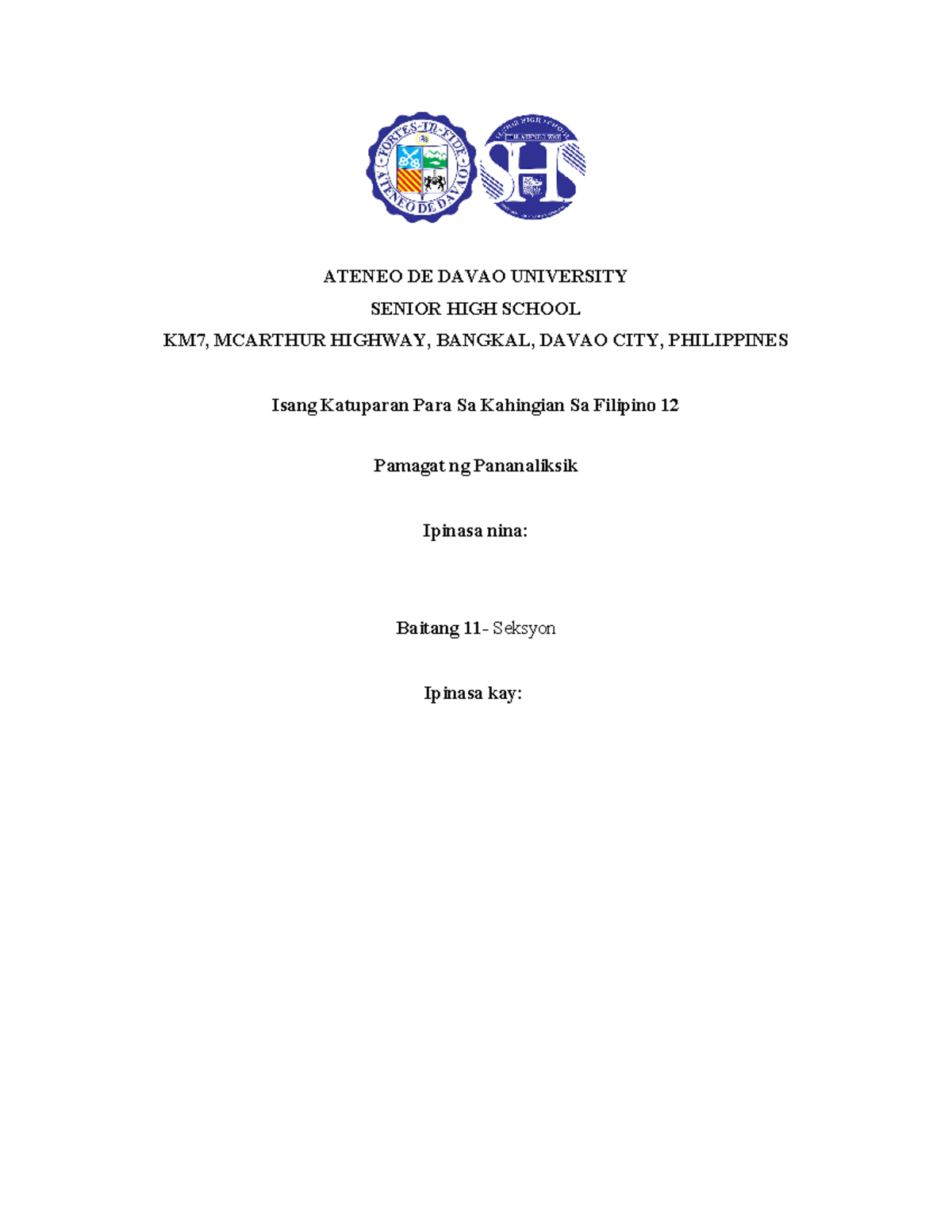 AAT PT2- Kabuuan ng Pananaliksik- IBC Pormat- Templeyt - ATENEO DE ...