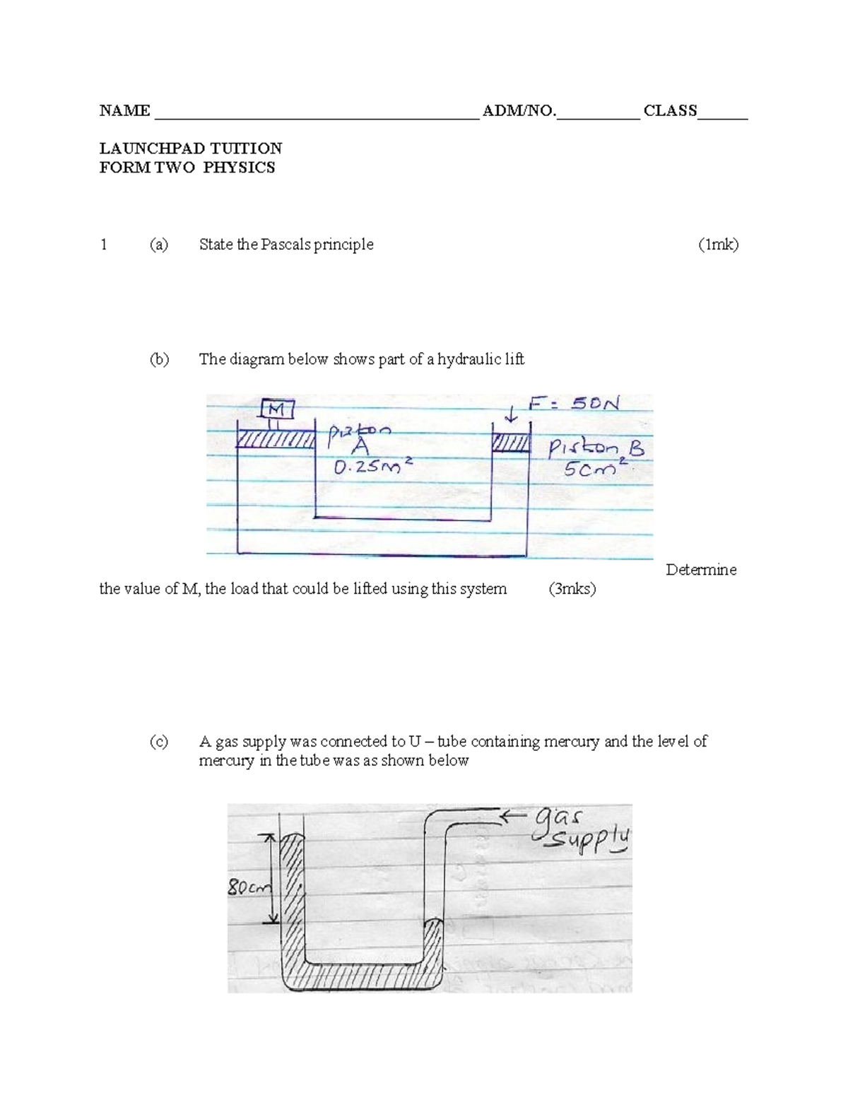 PHY-F2 RAT 2 - notes - NAME _______________________________________ ADM ...