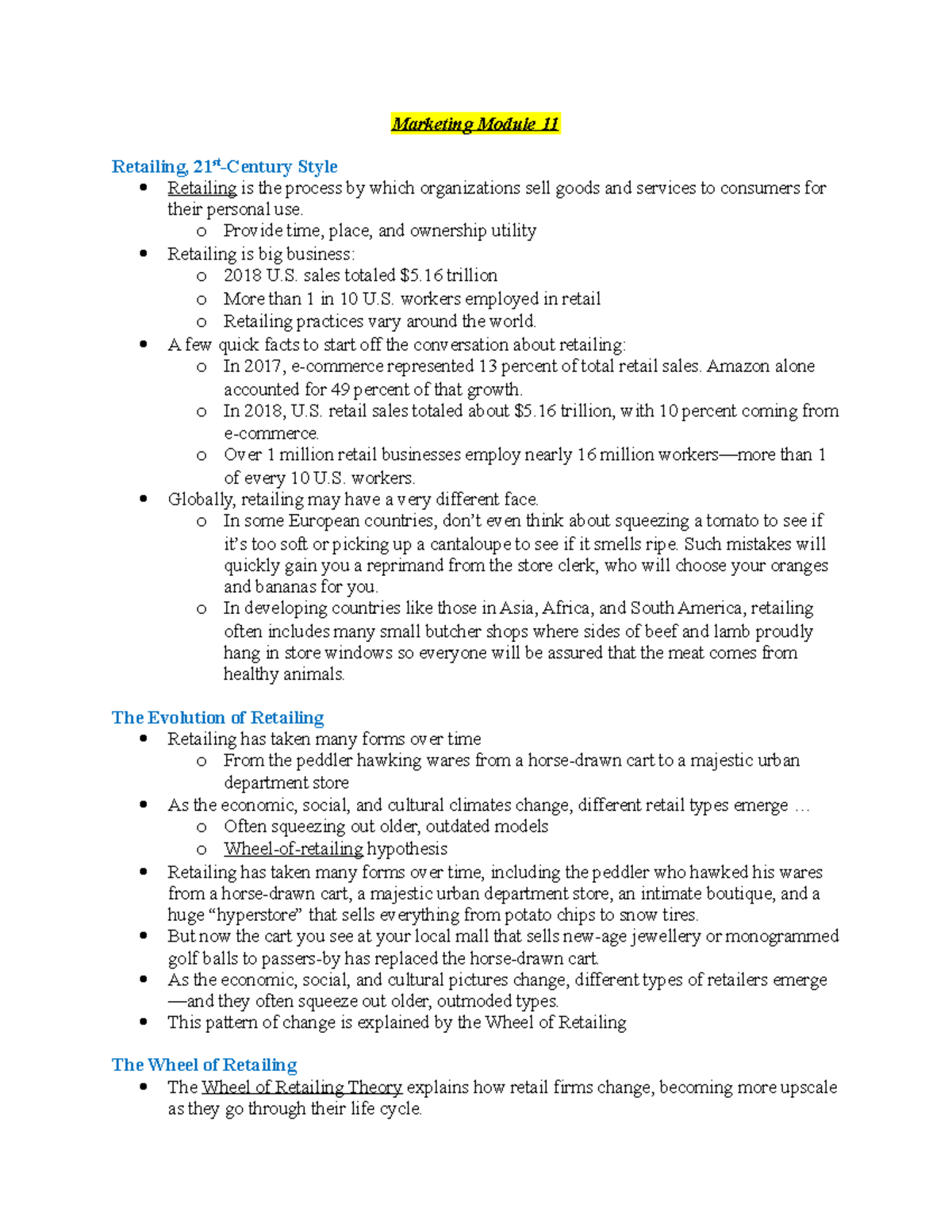 Marketing Module 11 - Prof. Alejandra Marin Melo - Marketing Module 11 ...