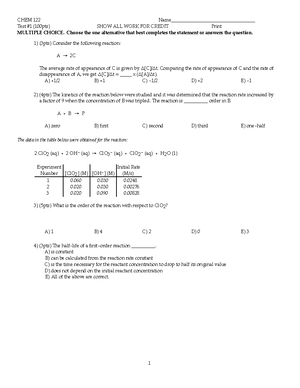 Chem 122 Exam 2 Practice Questions from lecture - Sample Exercise 16 ...