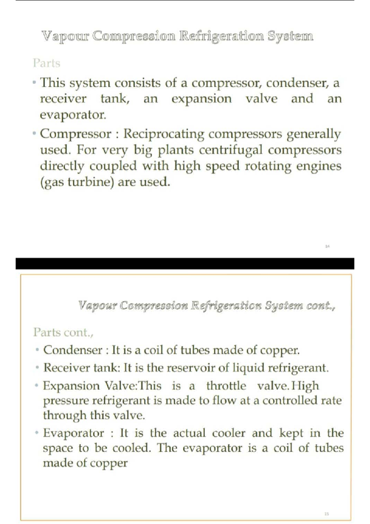 Unit 5 detail vapour compression ETD - Engineering thermodynamics - Studocu
