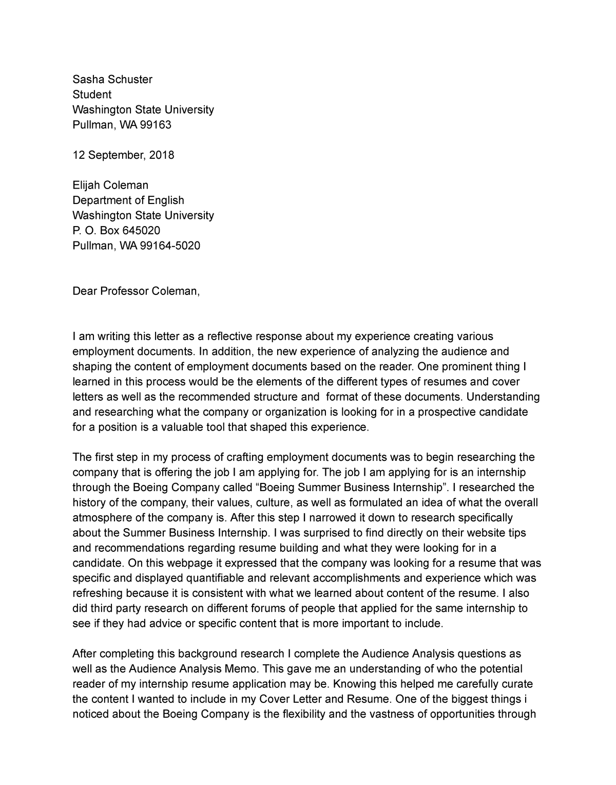 English 402 Reflection Letter - Google Docs - Sasha Schuster Student ...