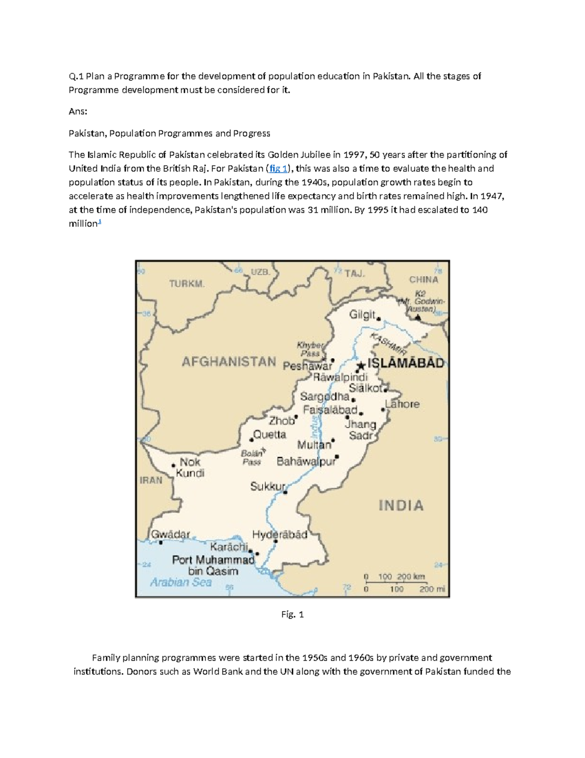 Assignment NO.1 [6574] - Q Plan a Programme for the development of ...