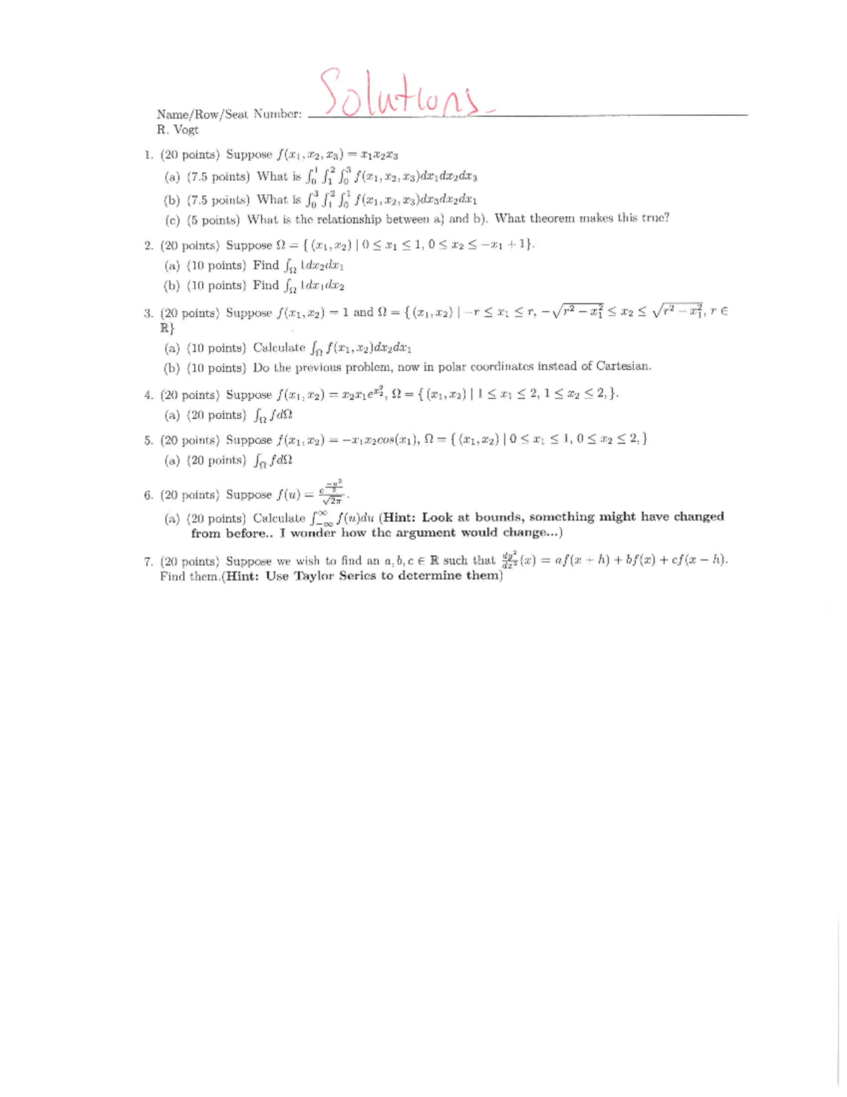 Test 3 Solutions - MA 242 - Studocu