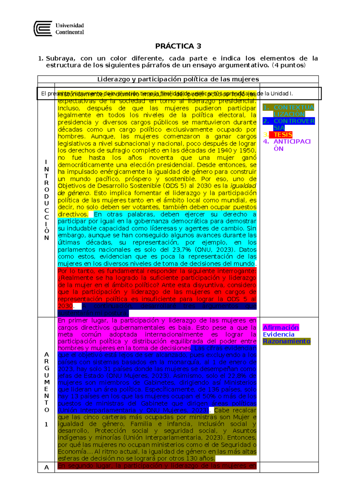 Práctica 2 - calculo integral practica 1 - PRÁCTICA 3 1. Subraya, con ...