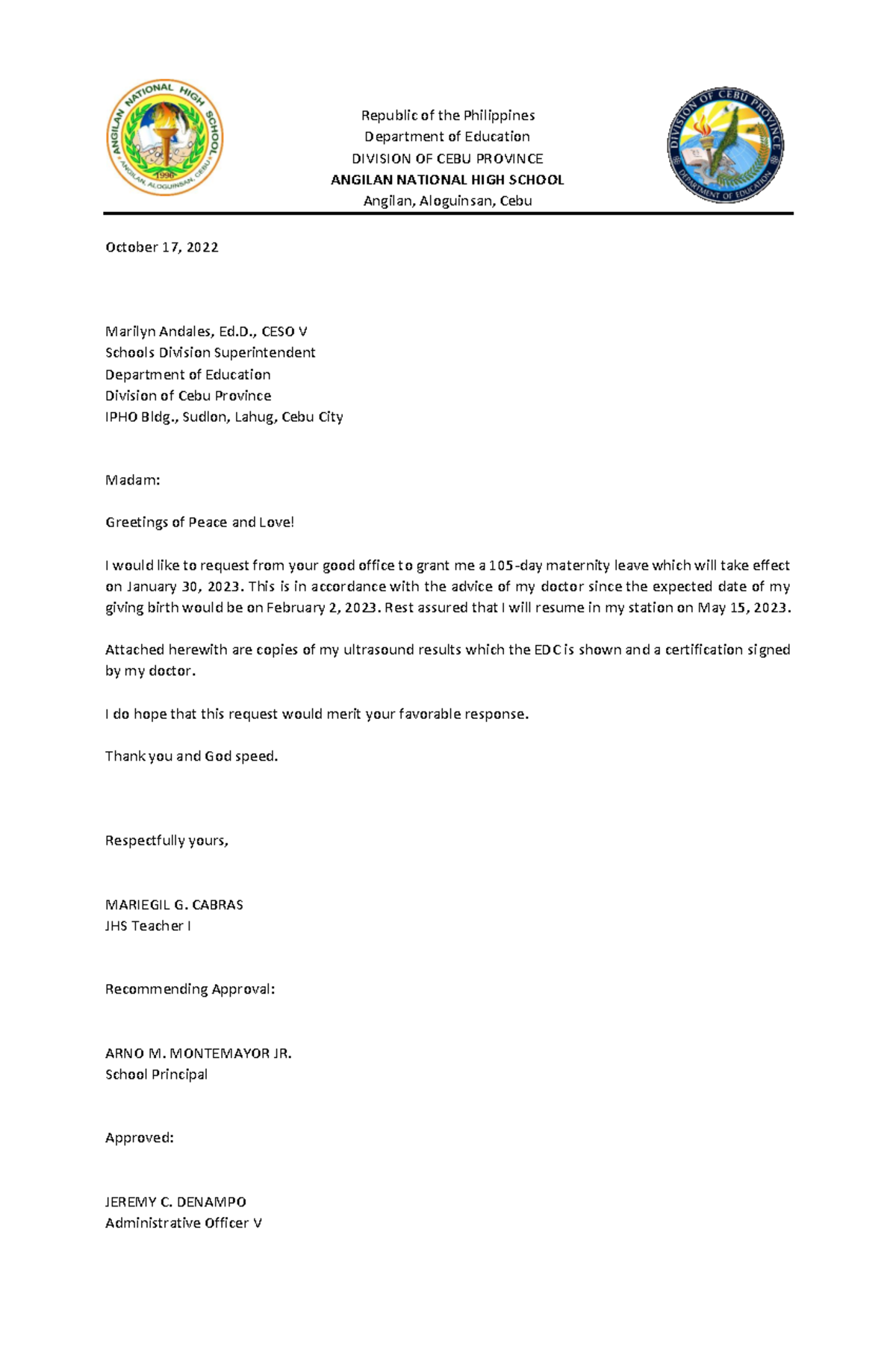 144928 - writing - Republic of the Philippines Department of Education ...