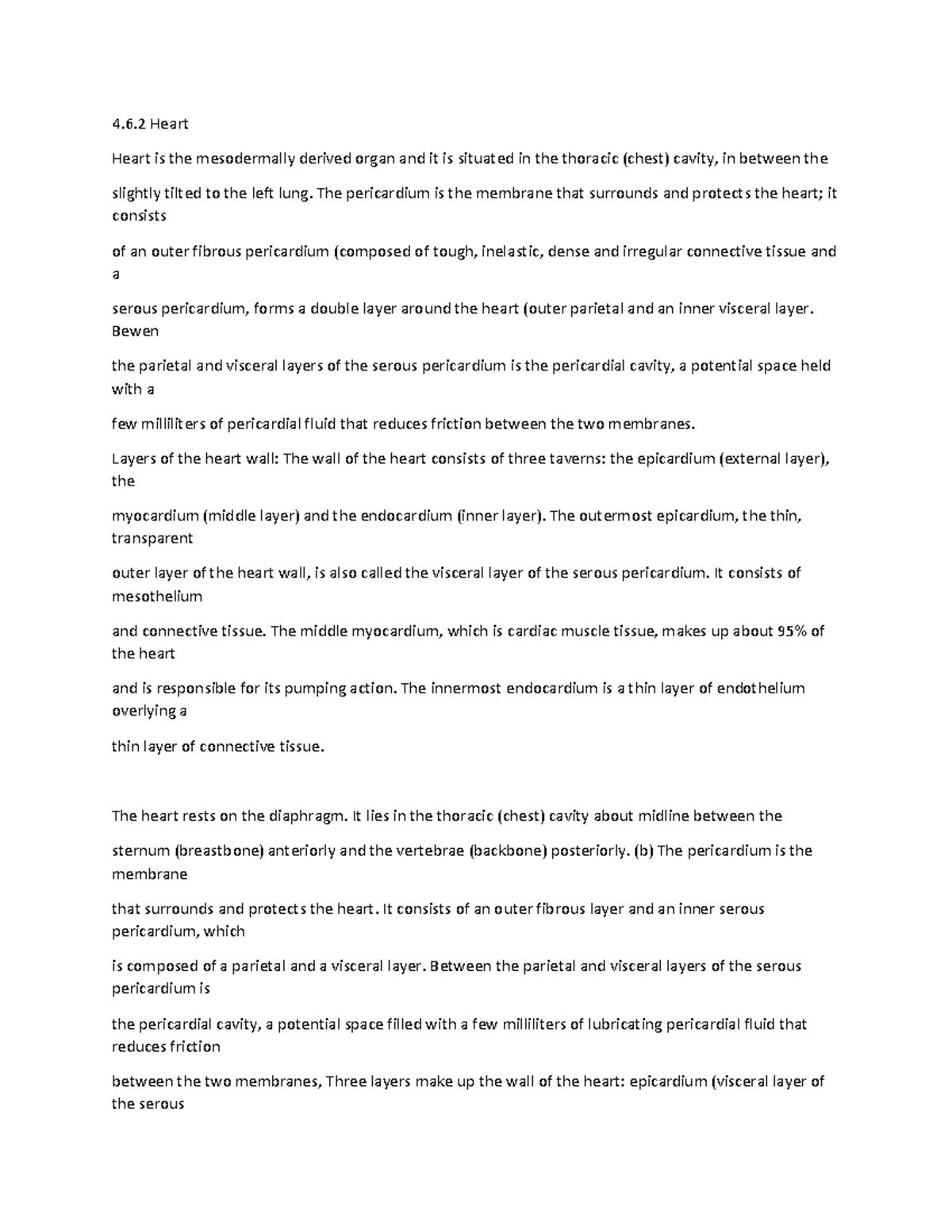 circulatory system - Warning: TT: undefined function: 32 4.6 Heart Heart is the mesodermally ...