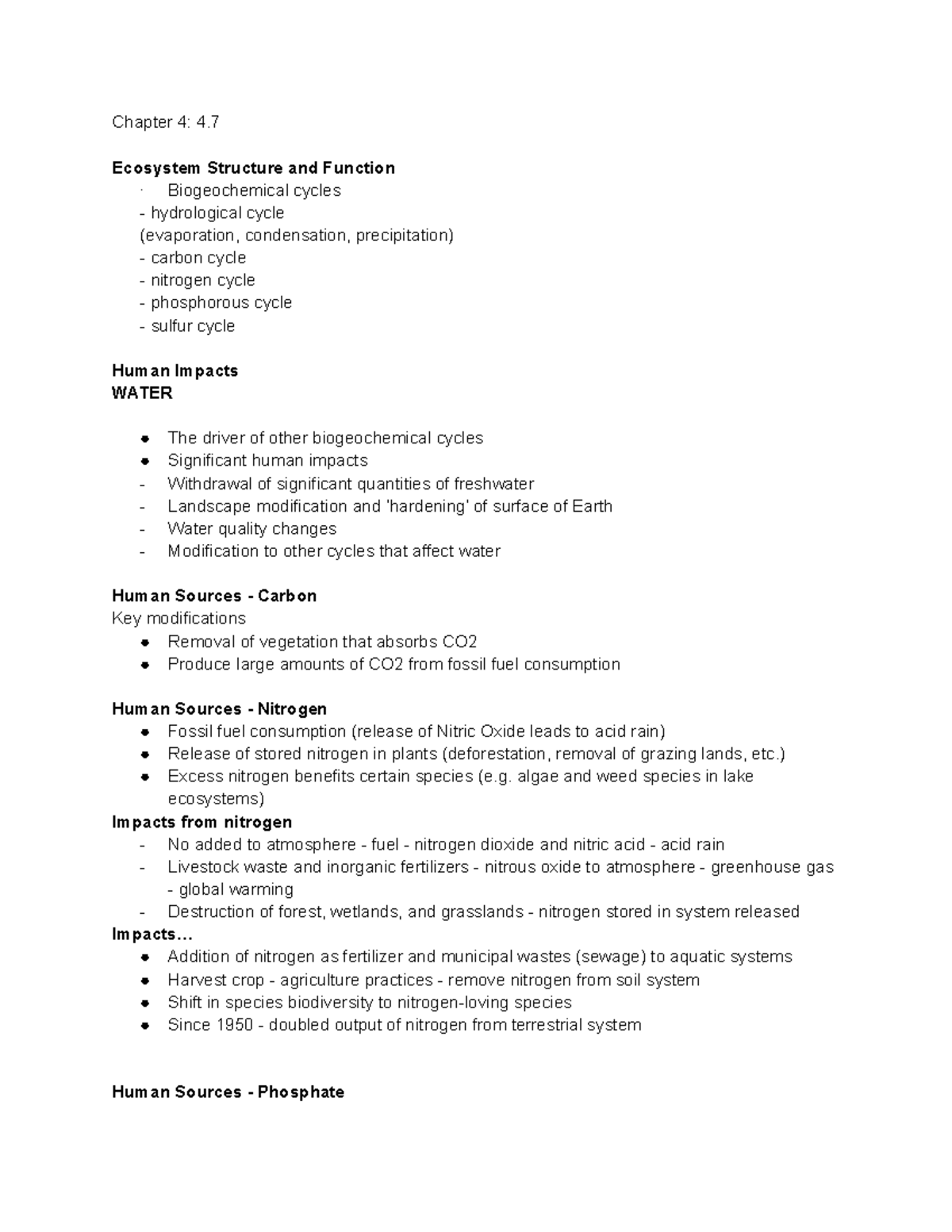 Ecosystem Structure And Function Chapter 4 4 Ecosystem Structure