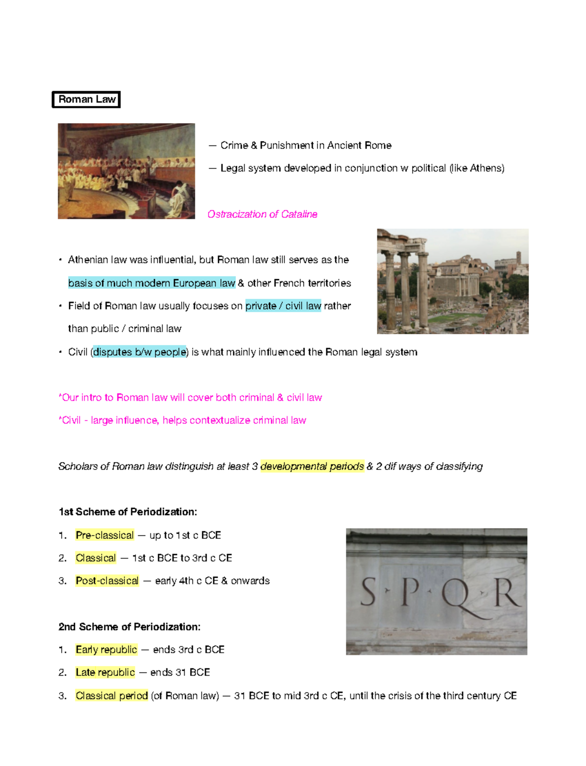 Week 9 Roman Law - Roman Law — Crime & Punishment in Ancient Rome ...