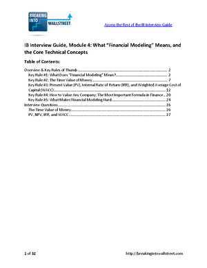 IB Technicals 4 to study or interviews and practice - IB Interview ...