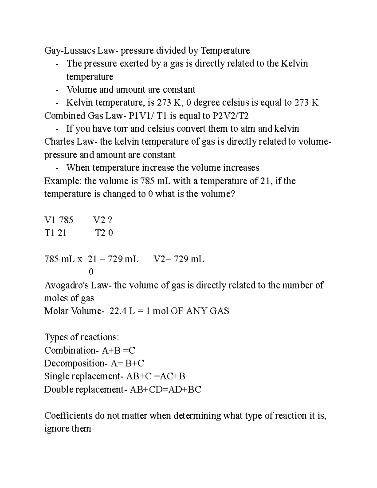 Gas Thoeries and Reactions - Gay-Lussacs Law- pressure divided by ...