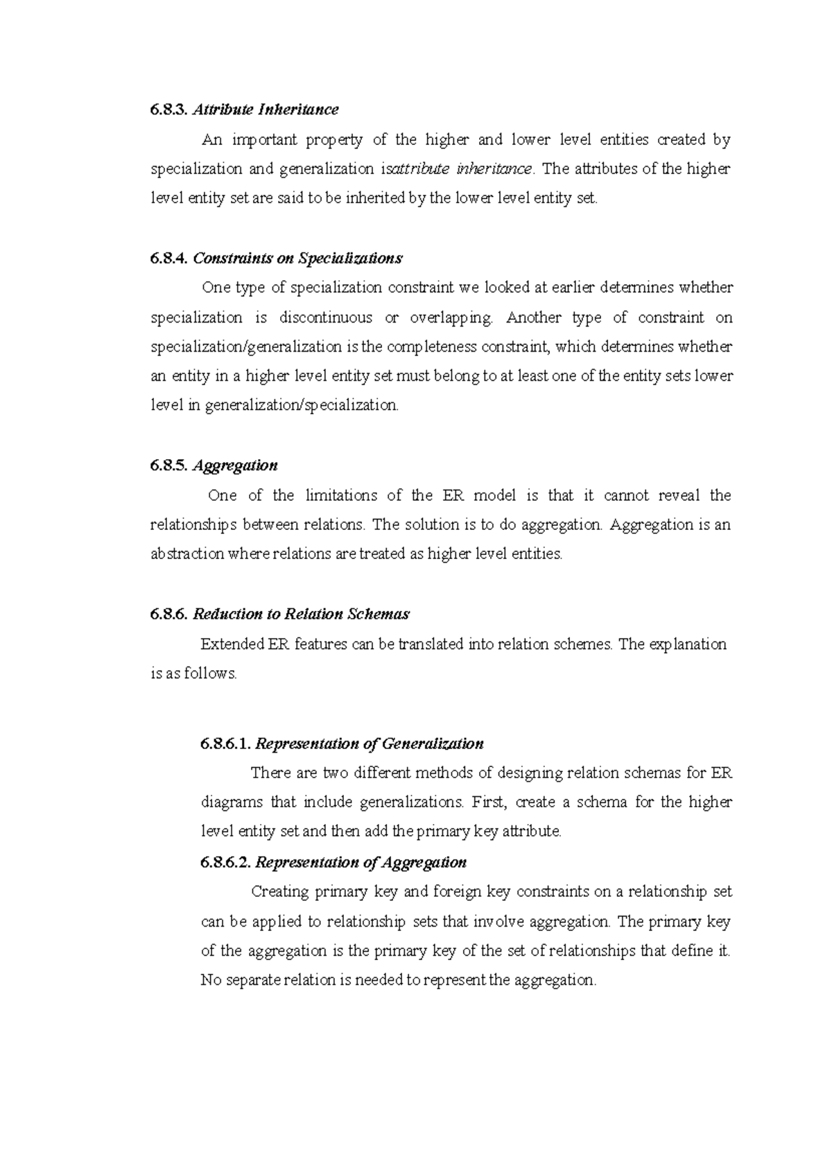 Attribute Inheritance In Database Management Systems 68 Attribute Inheritance An Important