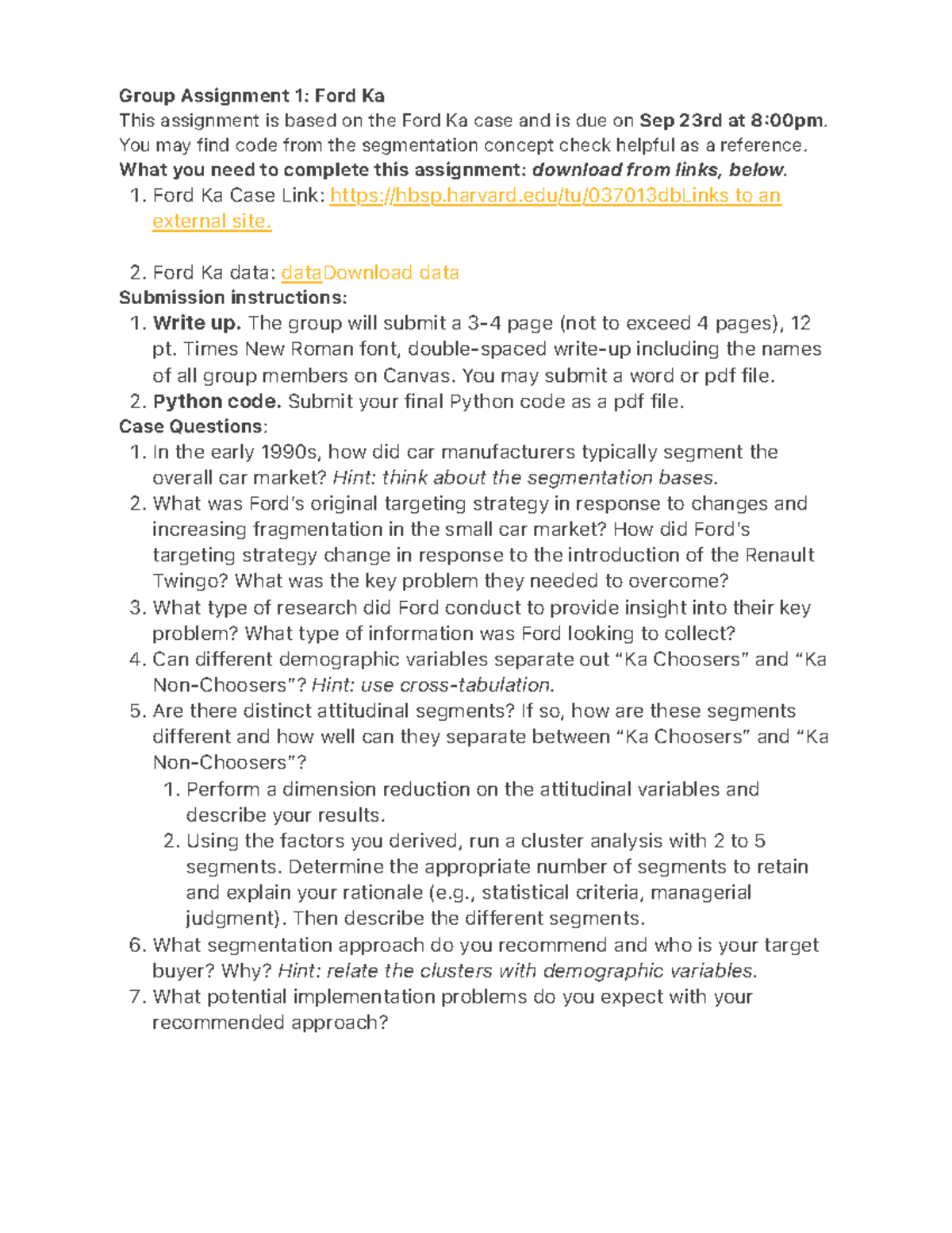 Group Assignment 1: Ford Ka - 1. 2. 1. 2. 1. 2. 3. 4. 5. 1. 2. 6. 7 ...