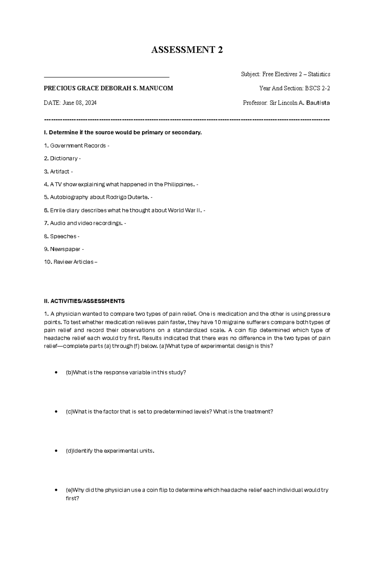 Assessment 2 - Template - ASSESSMENT 2 ...
