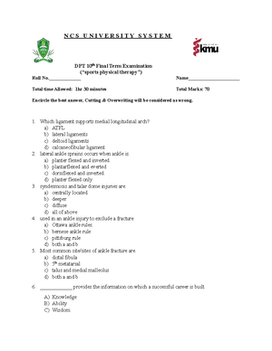 MCQS - include mcqs for practice - Multiple Choice Questions (MCQs) Note: Each question carries ...