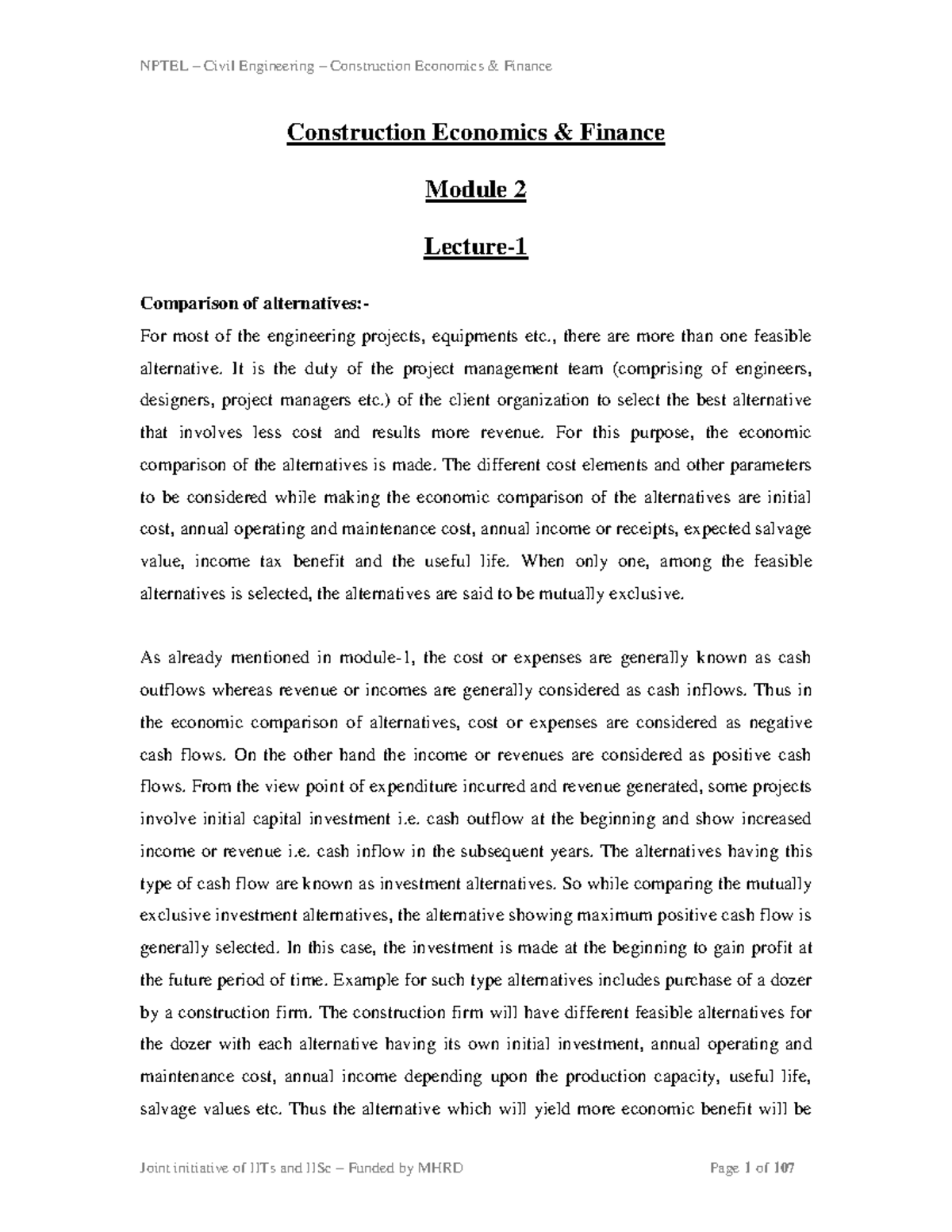 Construction Economics & Finance - Construction Economics & Finance ...