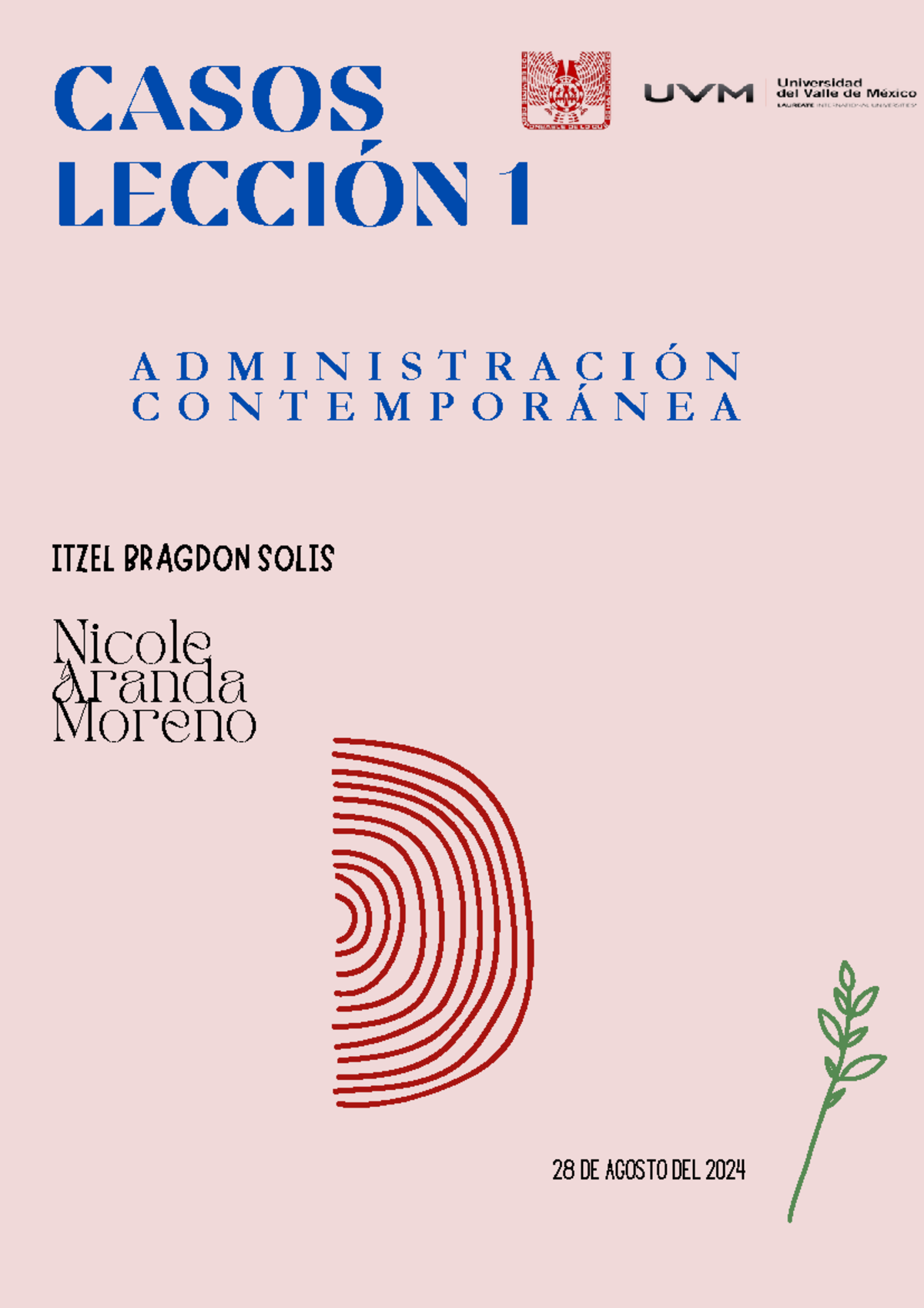 Casos lección 1 Nicole Aranda - CASOS LECCIÓN 1 Nicole Aranda Moreno 28 ...
