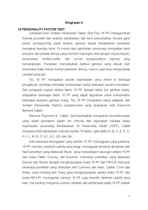 Catatan TES MBTI - TES MBTI A. Sejarah MBTI (Myers-Briggs Type ...