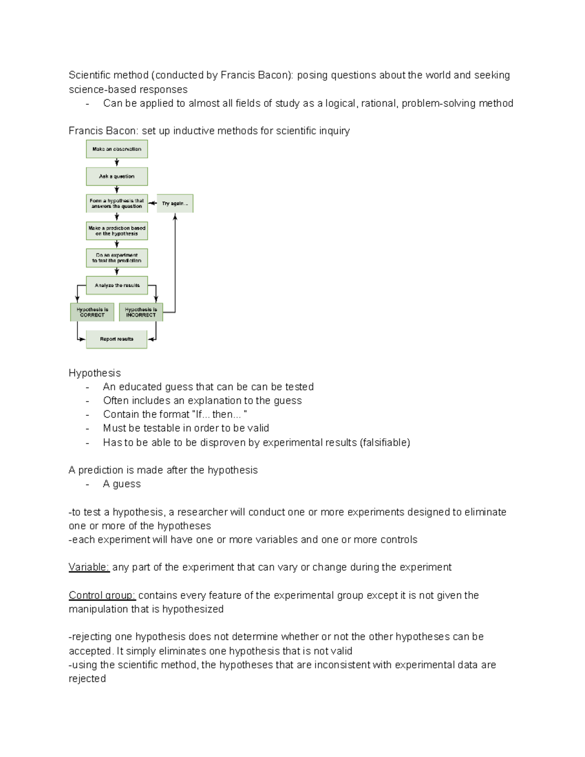 Topic 1.3- the science of biology- the scientific method - Scientific ...