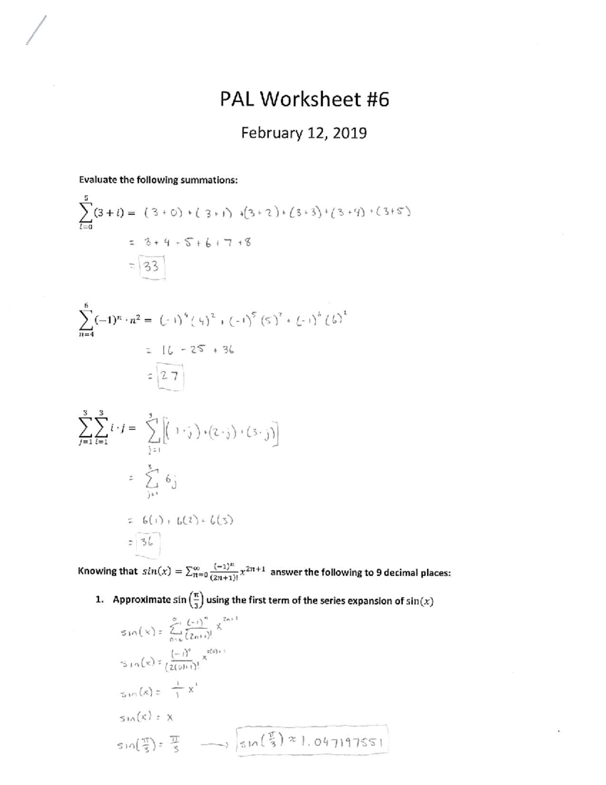 PAL Worksheet 6 Solutions - MATH18584 - Studocu