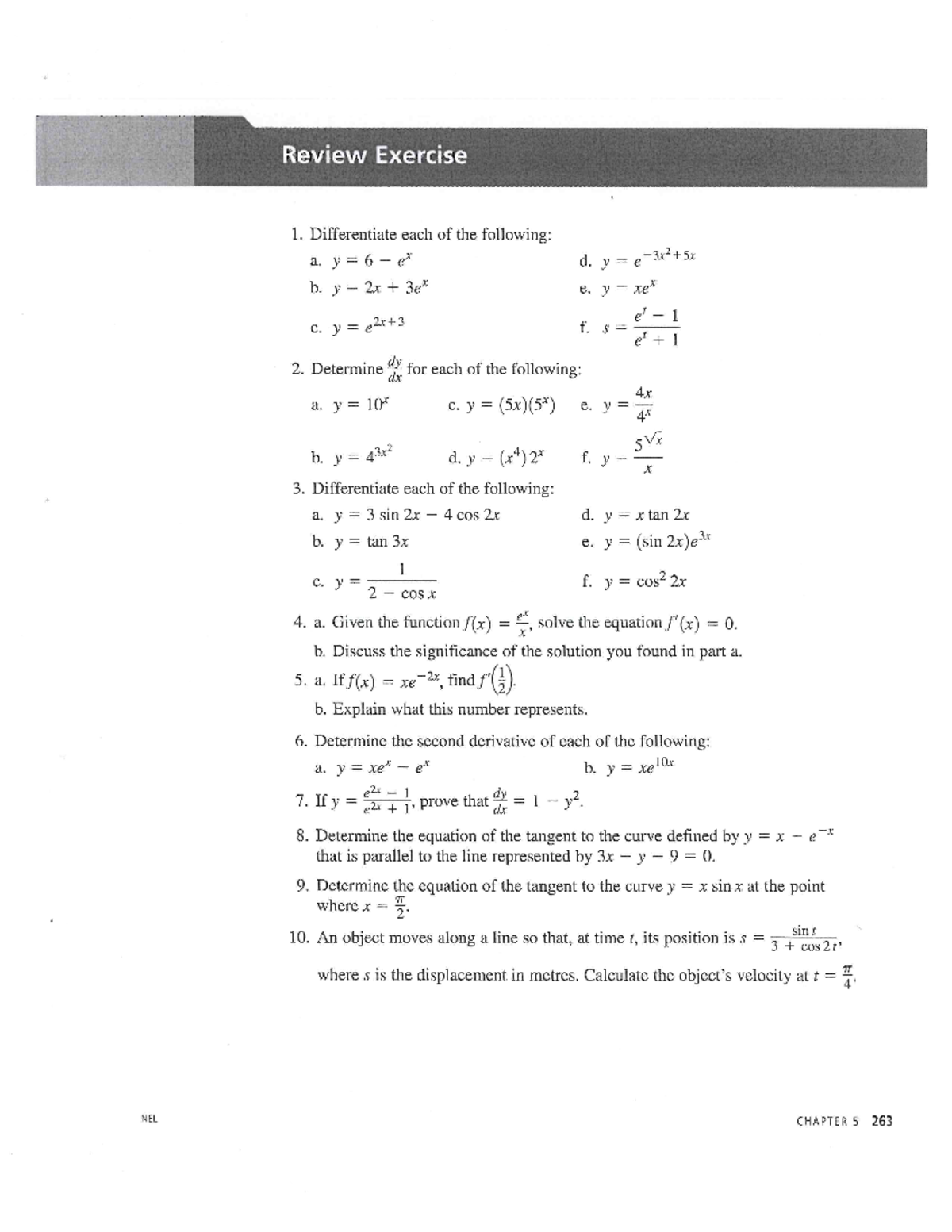 4.10 - Review from Textbook - Math 1F03 - Studocu