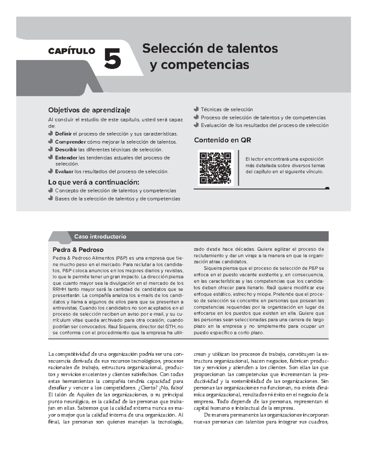 Gestión del talento humano-134-165 - 115 5 CAPÍTULO Objetivos de aprendizaje Al concluir el ...