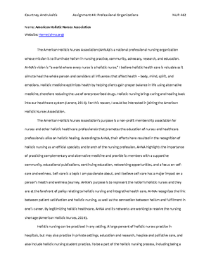 Professional Identity Paper - Professional Identity Paper Courtney ...