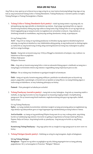 Chapter-2 - Pananaliksik - Kabanata II MGA KAUGNAY NA LITERATURA AT PAG ...