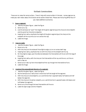 Conjectures Handout - 122 CONJECTURES Discovering Geometry Teaching and ...
