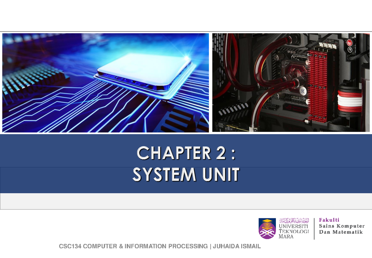 CH2 System UNIT - Lectures notes to look at for some additional ...