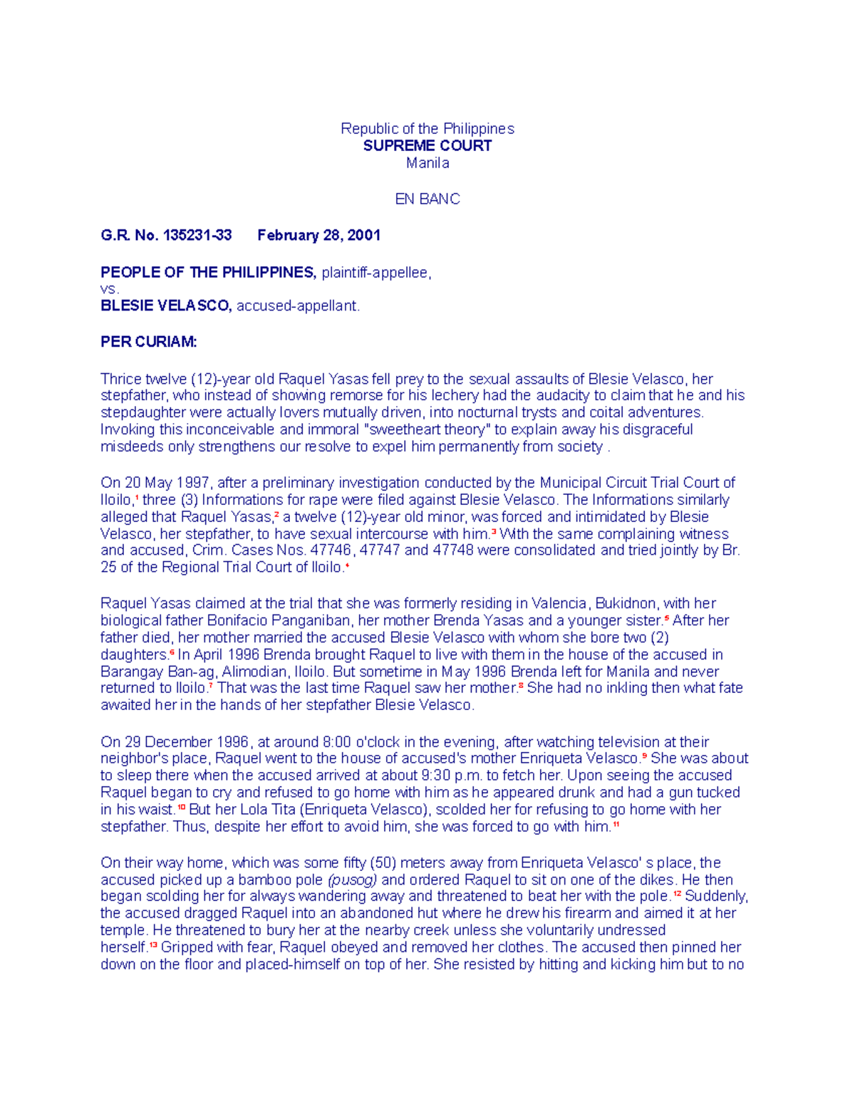 GR NO 135231-33 - Case digest - Republic of the Philippines SUPREME ...