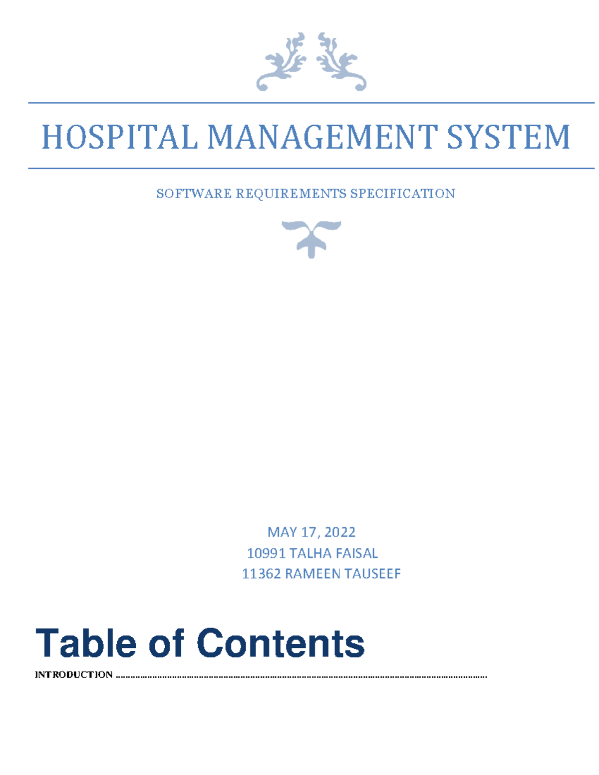 Hospital Management System 10991 11362 - HOSPITAL MANAGEMENT SYSTEM ...