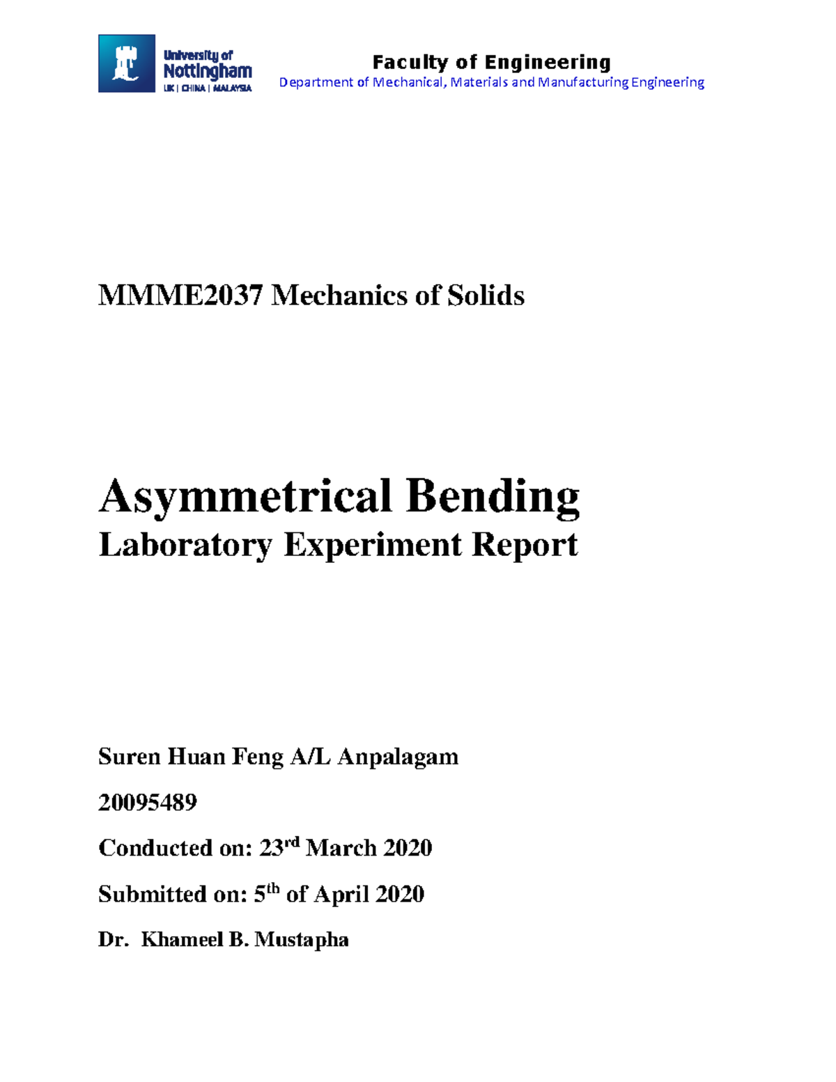 Asymmetrical Bending Lab Report Warning Tt Undefined Function 32 Warning Tt Undefined