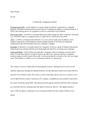 IT-253 assignment 3-2 - Ryan Wozny IT- Do you think the law or ...