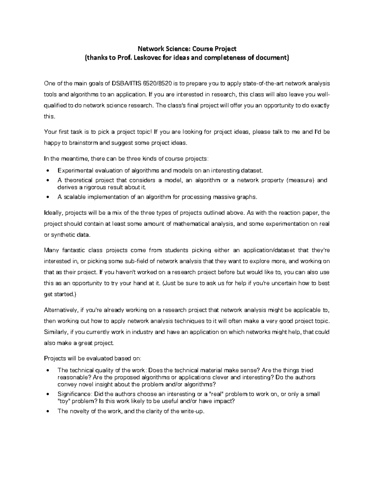 Network+Science+-+Course+Project - Network Science: Course Project ...