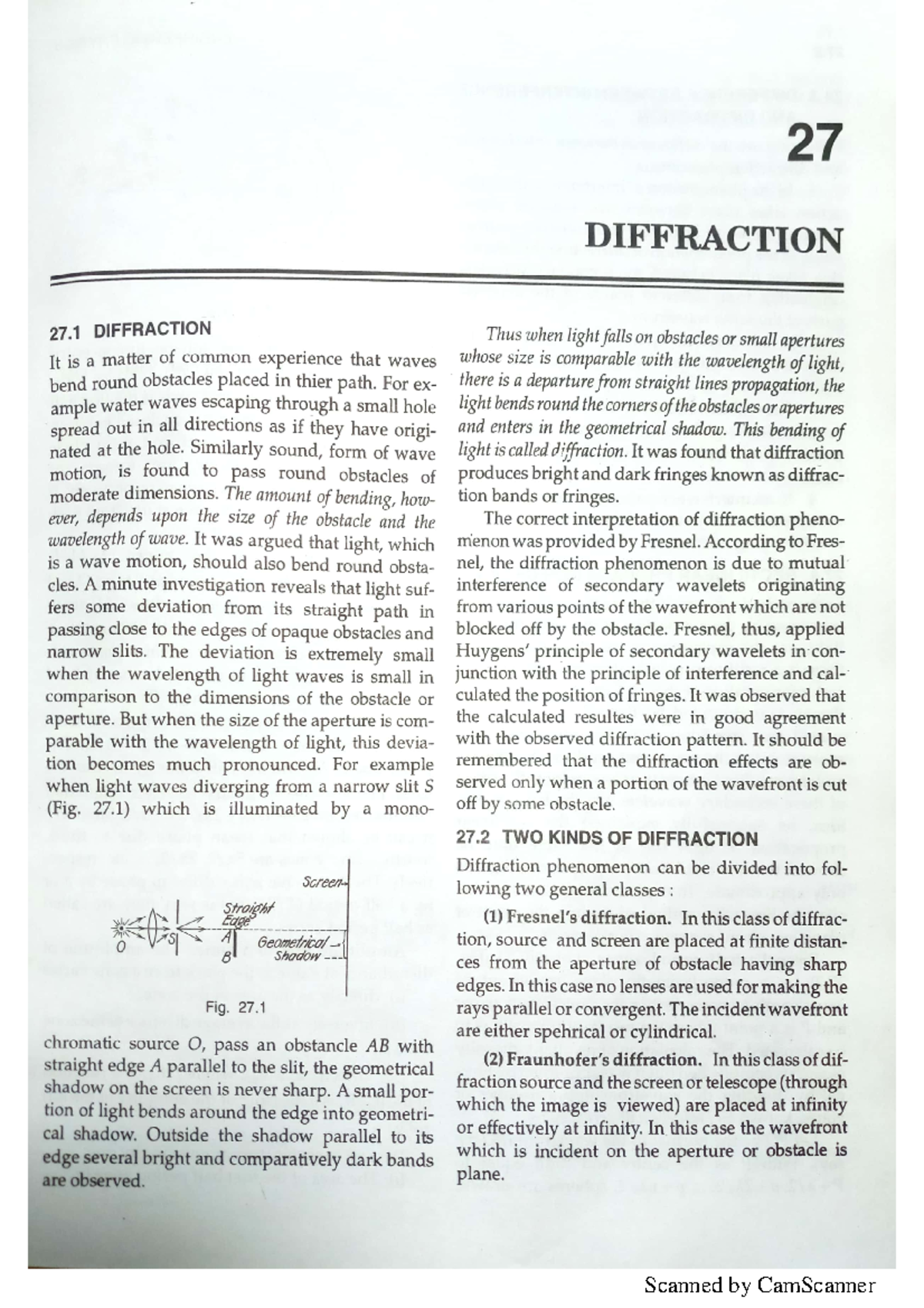 Differaction - It will help u complete diffraction chapter - 27 ...