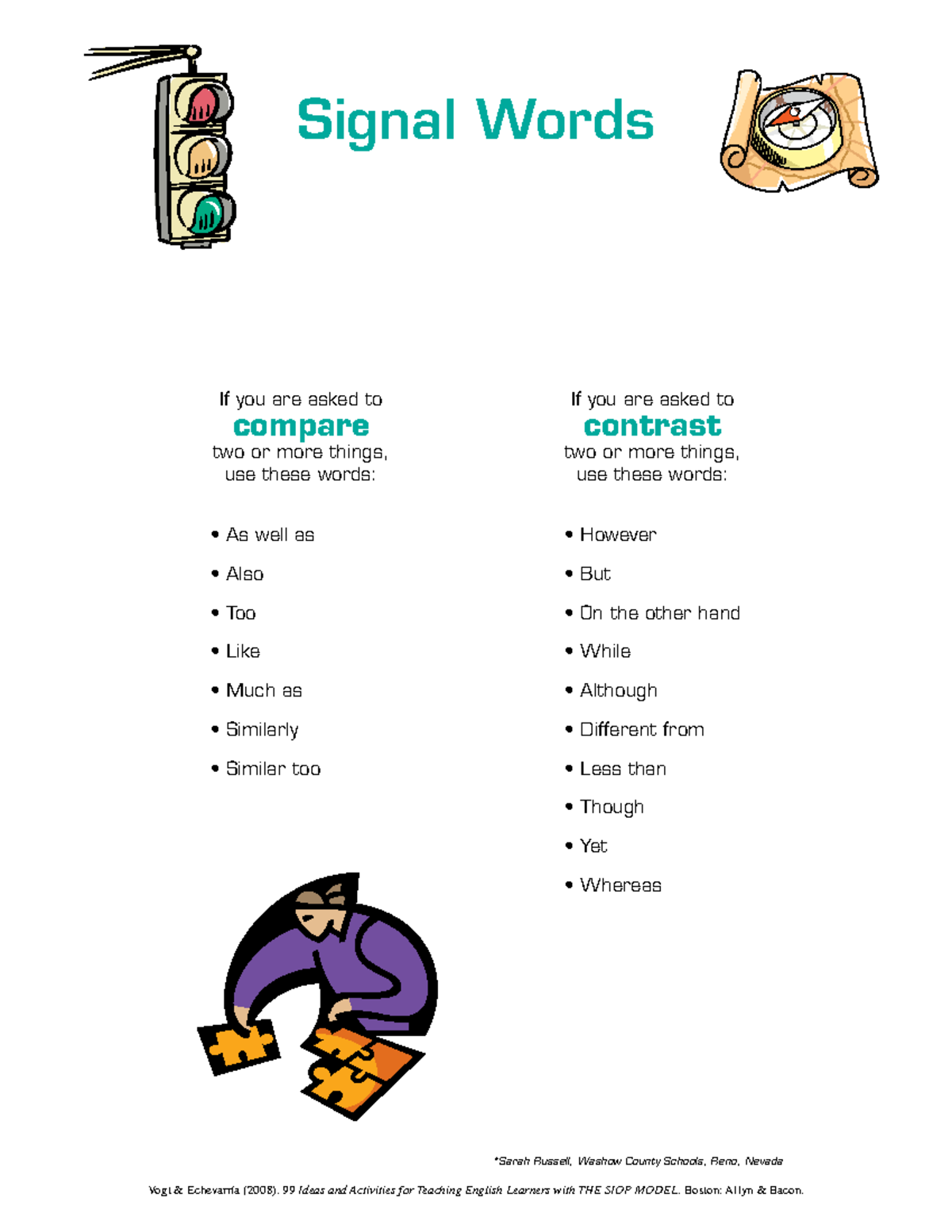 Signal Words - Funny and useful - *Sarah Russell, Washow County Schools ...