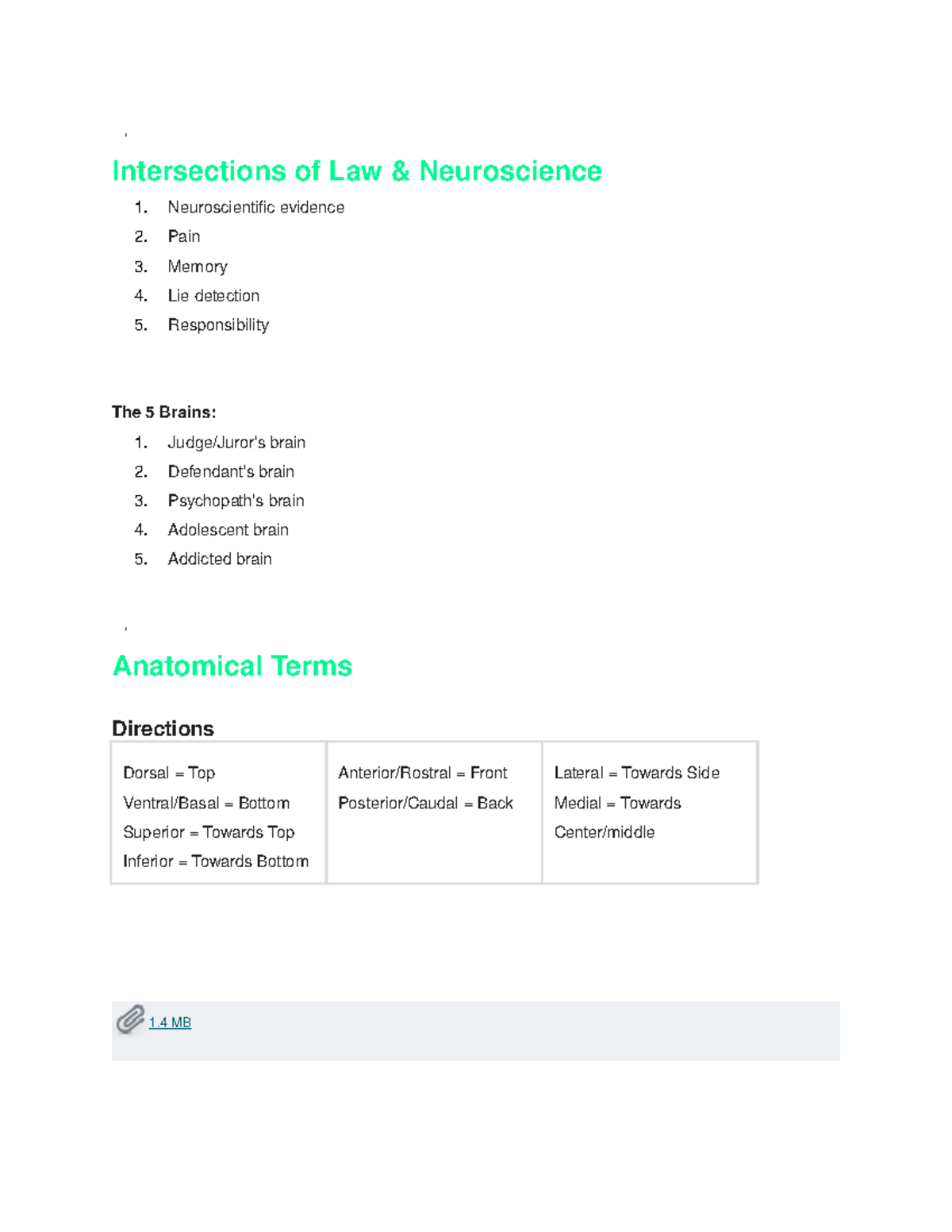 LAW AND Neuroscience - Intersections of Law & Neuroscience ...