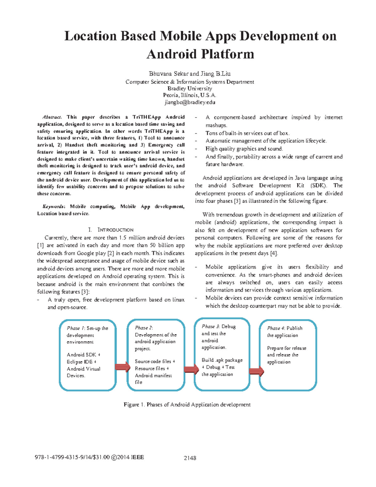 Location Based Mobile Apps Development - S. jiangbo@bradley Abstract. This paper describes a ...
