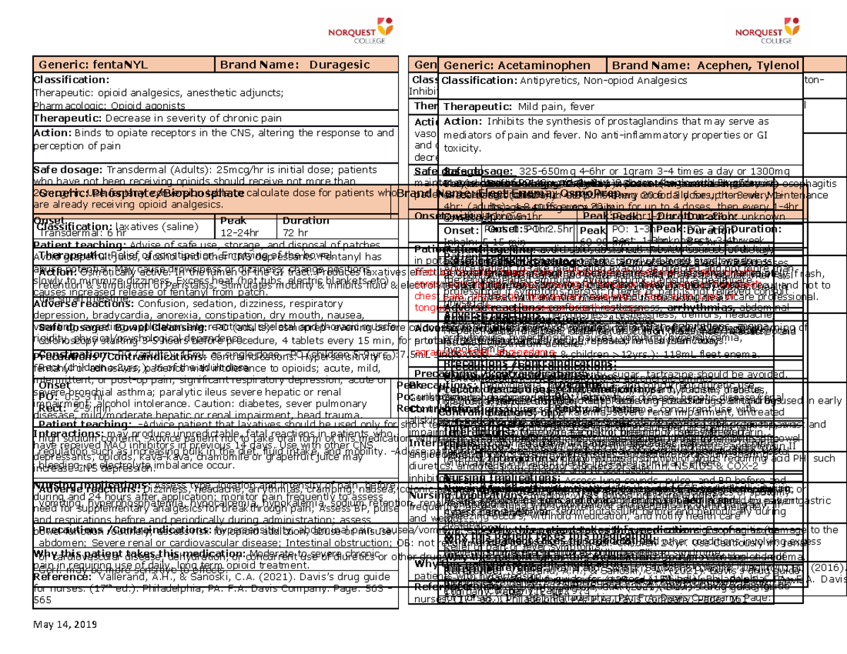 Med Cards - X09 - Generic: Phosphate/Biophosphate Brand Name: Fleet ...