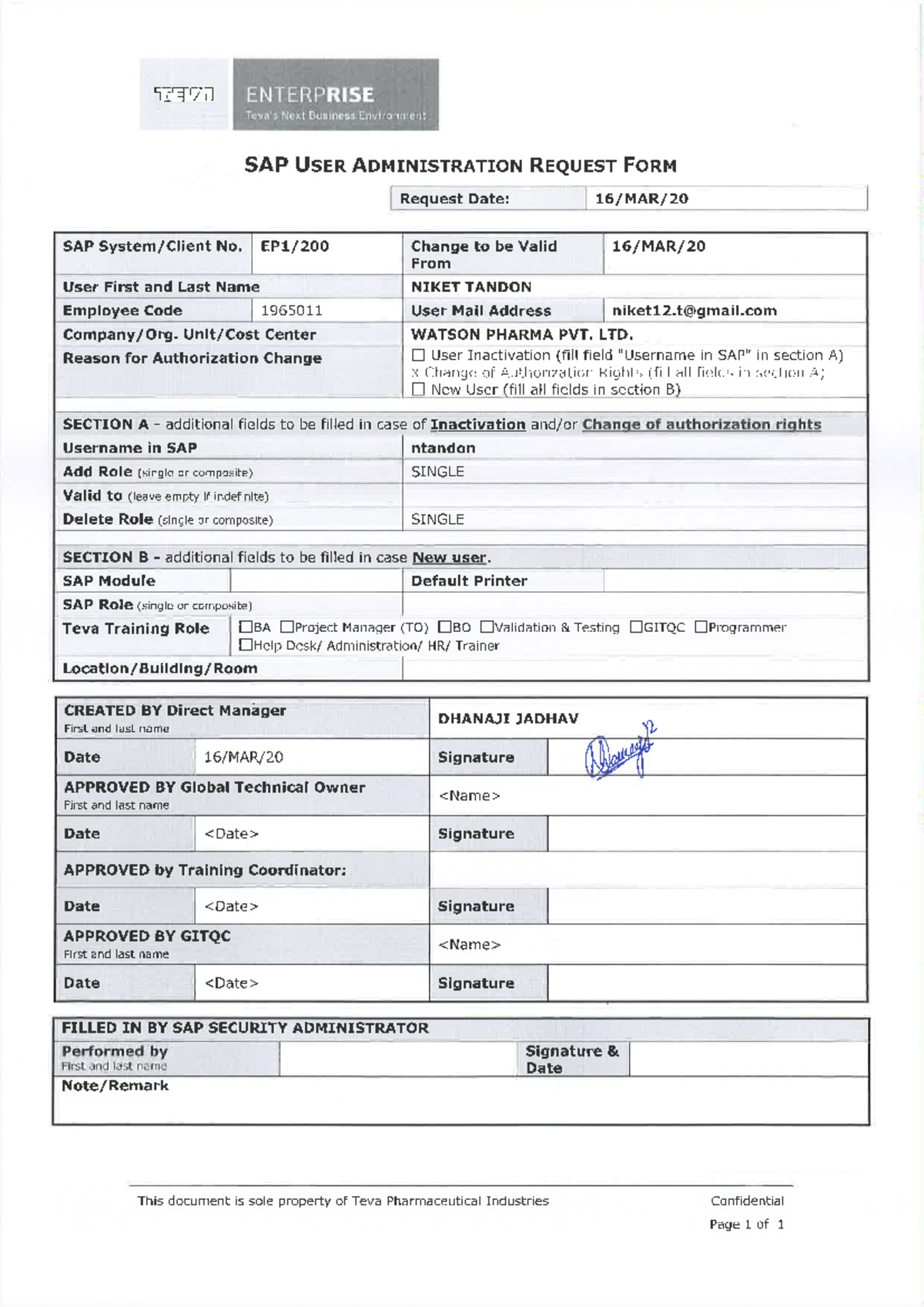 Signed UAR - n/ap - BCA - Studocu